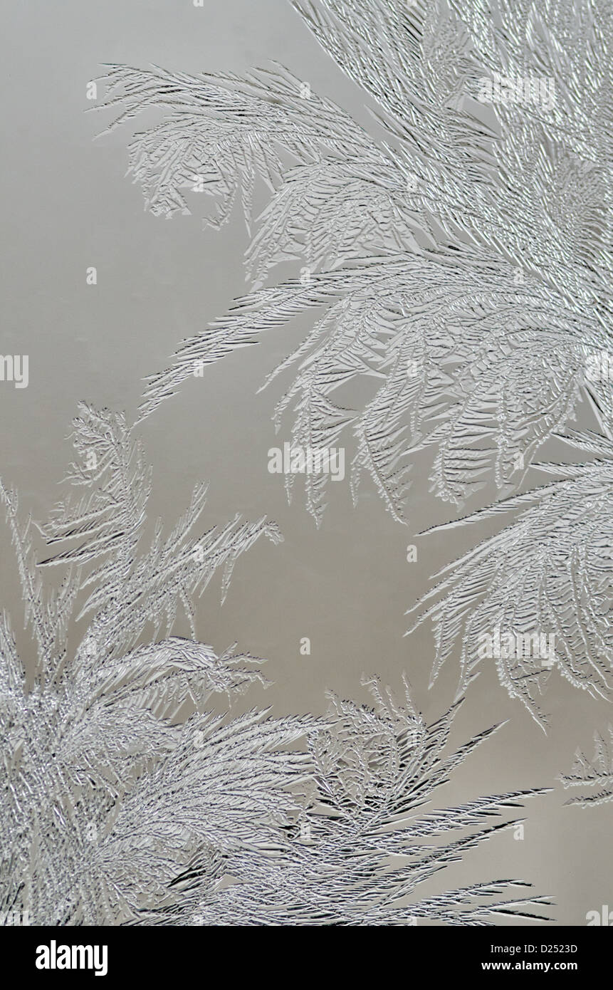 ice patterns on window / ice flower Stock Photo - Alamy