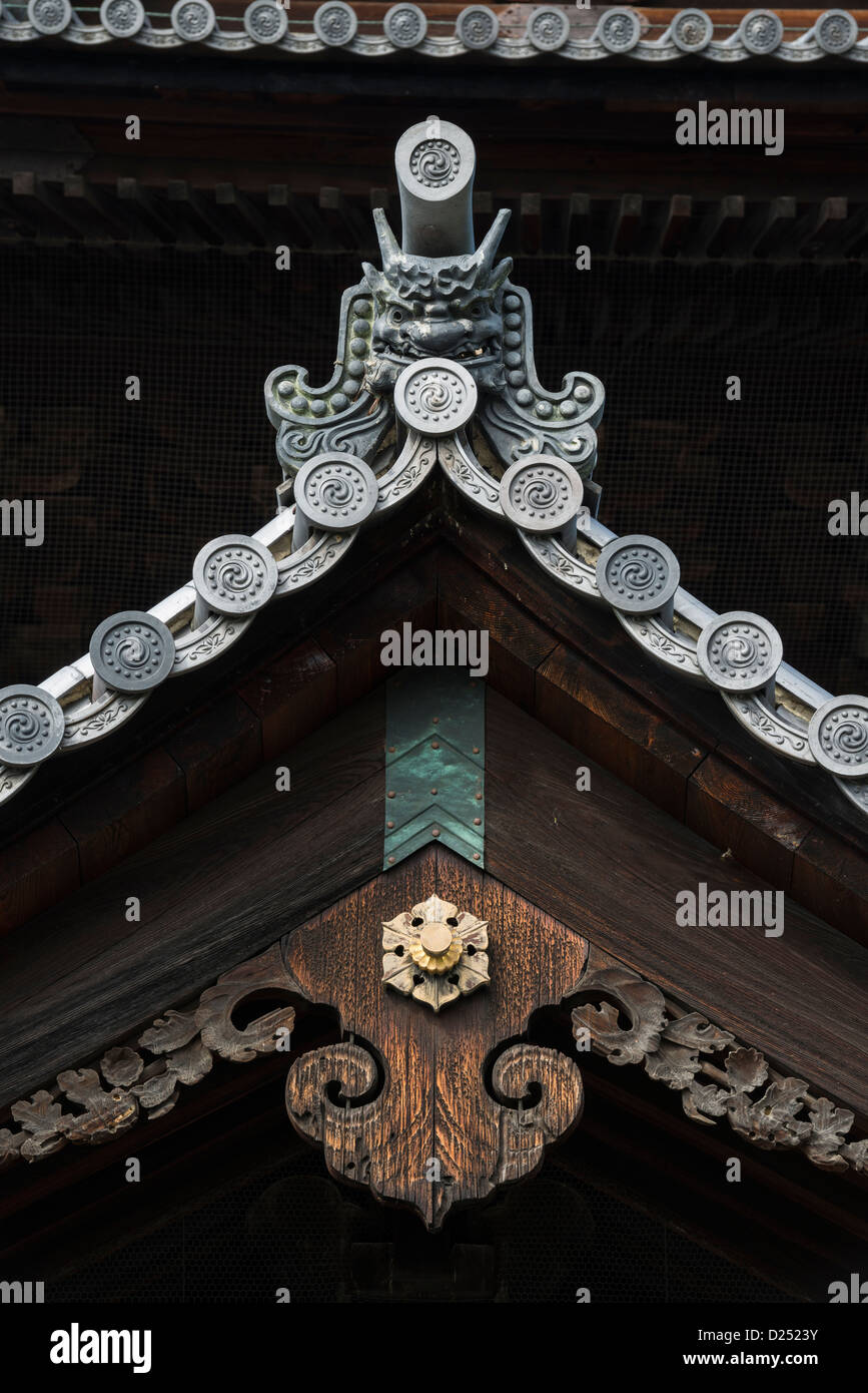 Sanmon Entrance Gate Roof Detail, Nanzenji Temple, Kyoto Japan Stock ...
