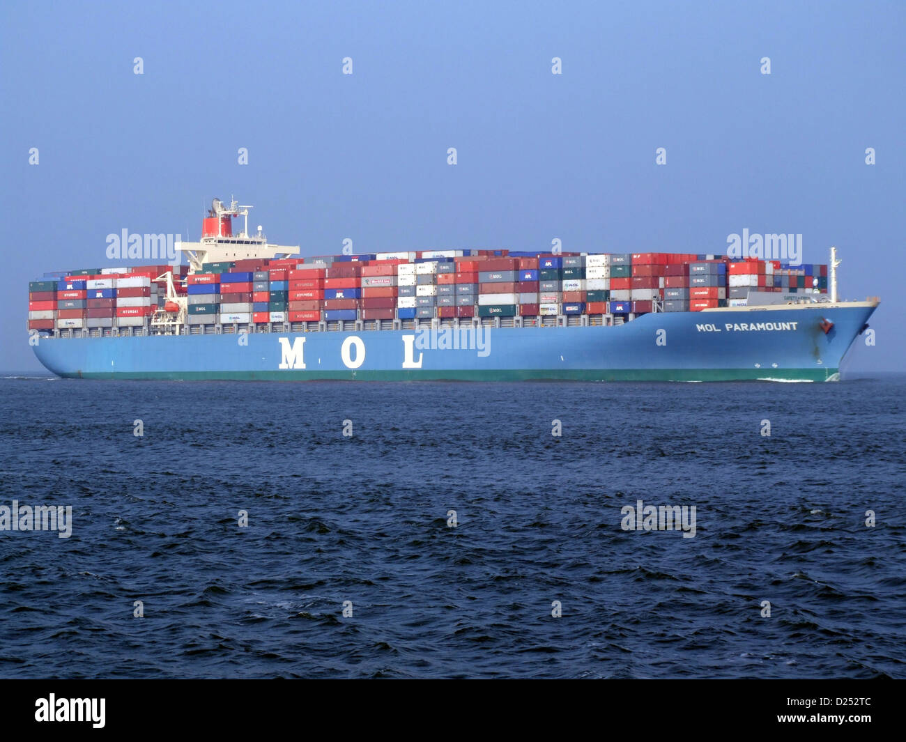 Cargo container ship Stock Photo - Alamy