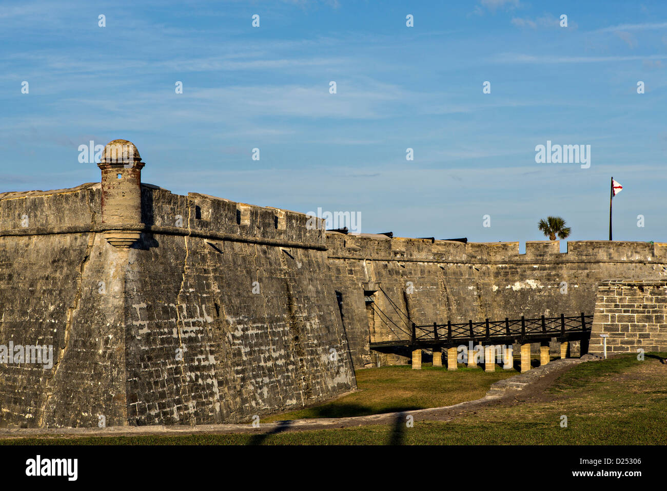 Castillo de San Marcos in St. Augustine, Florida. St Augustine is the ...