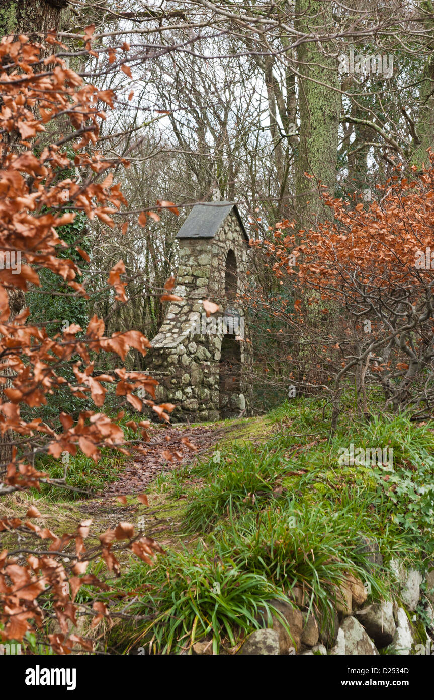 The grave of David Lloyd George, First Earl Dwyfor by the river Dwyfor ...