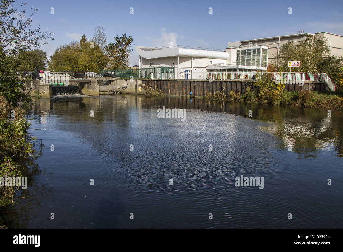 The Sluice gates on the River Chelmer at Chelmsford Essex Stock Photo ...