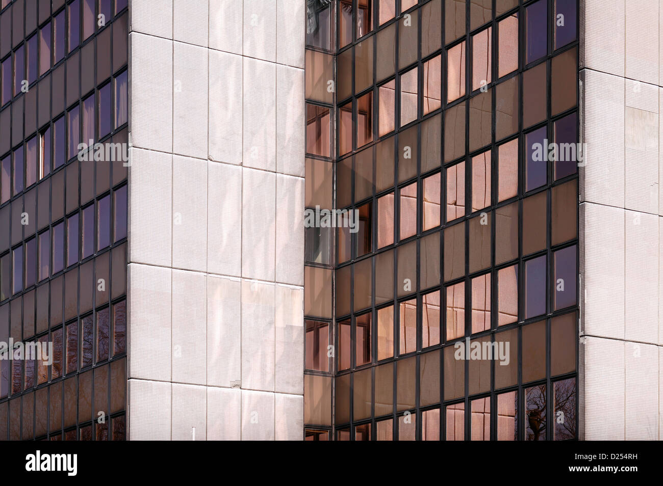 Berlin, Germany, an administrative building with bronze windows Stock ...