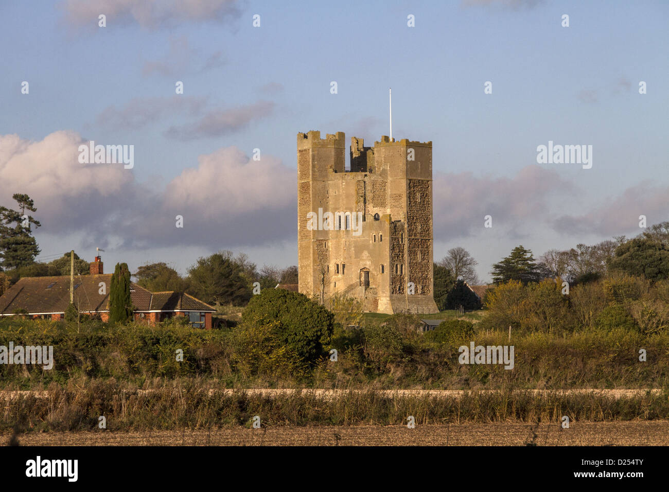 Orford Castle village Orford Suffolk England located 12 miles northeast ...