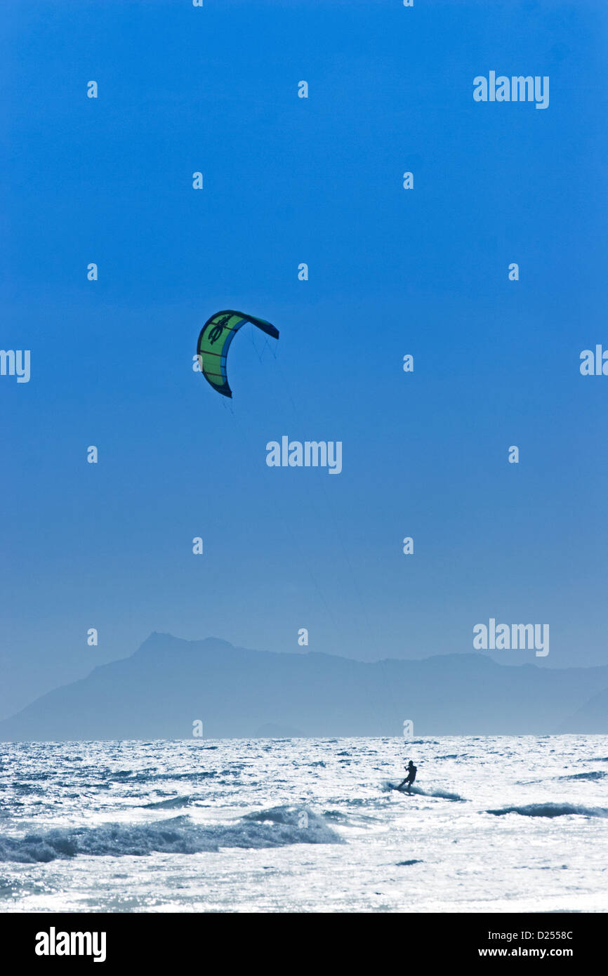 Kitesurfer in Rio Stock Photo - Alamy