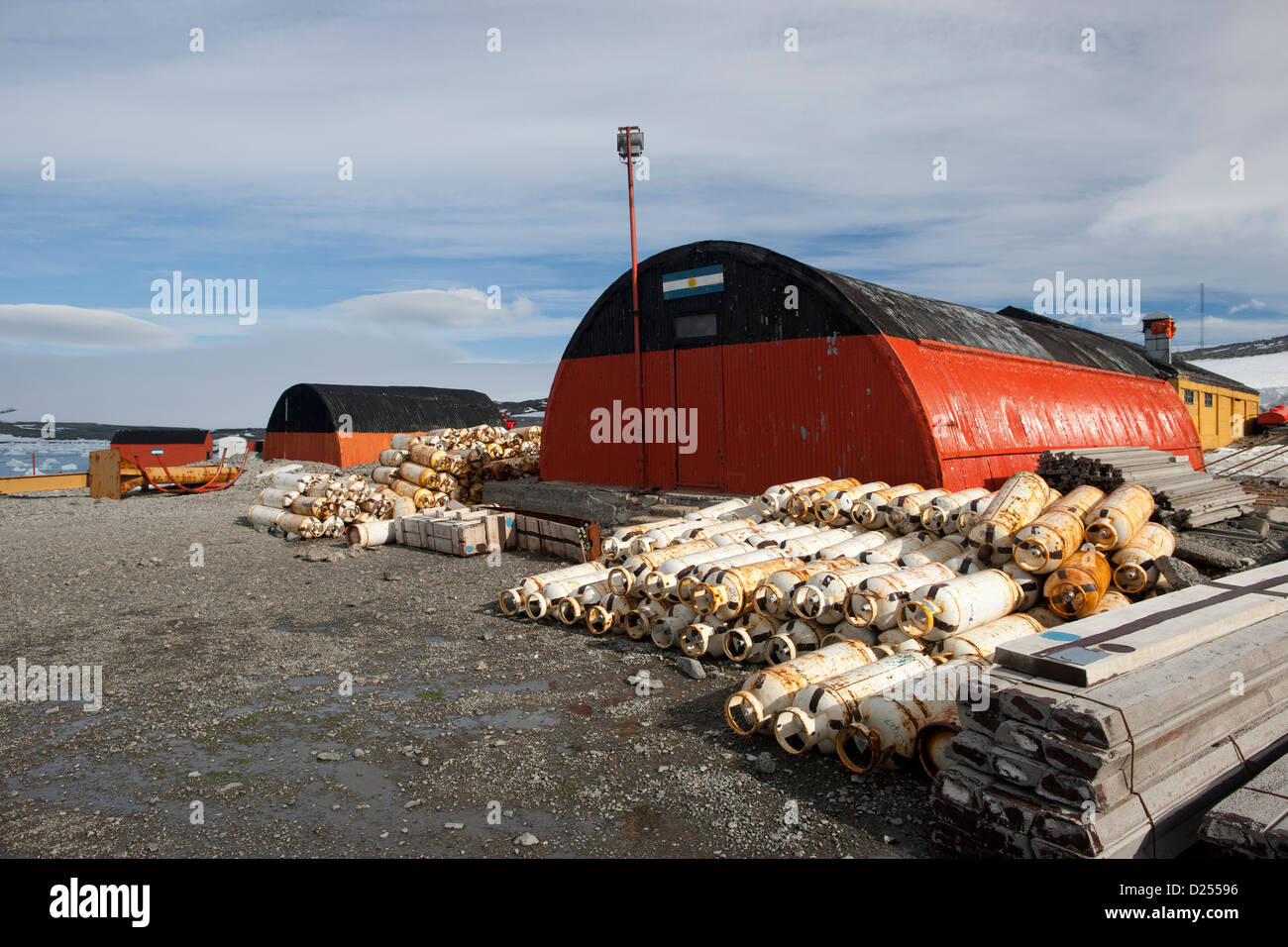 Buildings at the Hope Bay Research Station, Hope Bay, Antarctica Stock ...
