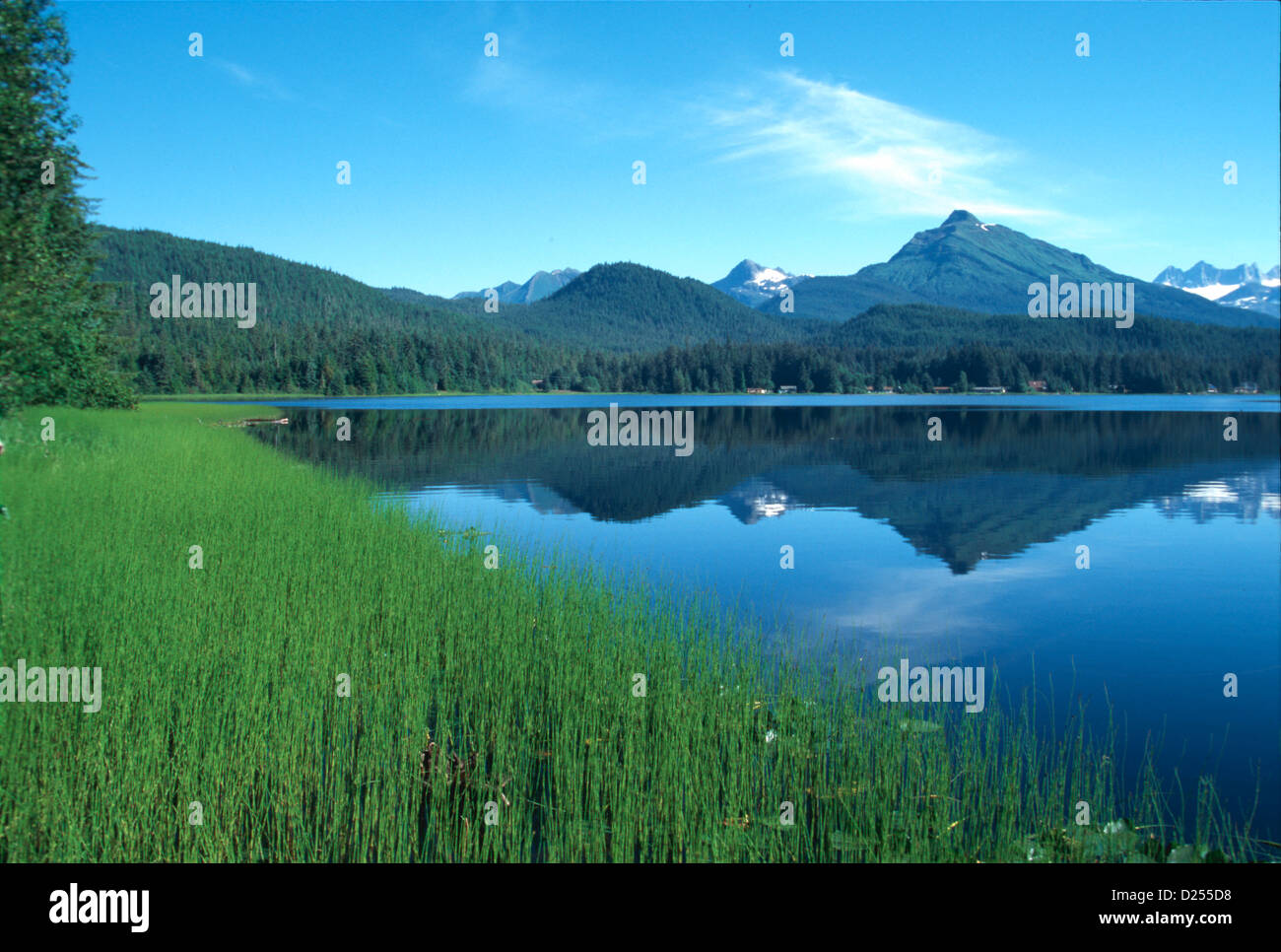 Auke Lake, Juneau, Alaska Stock Photo - Alamy