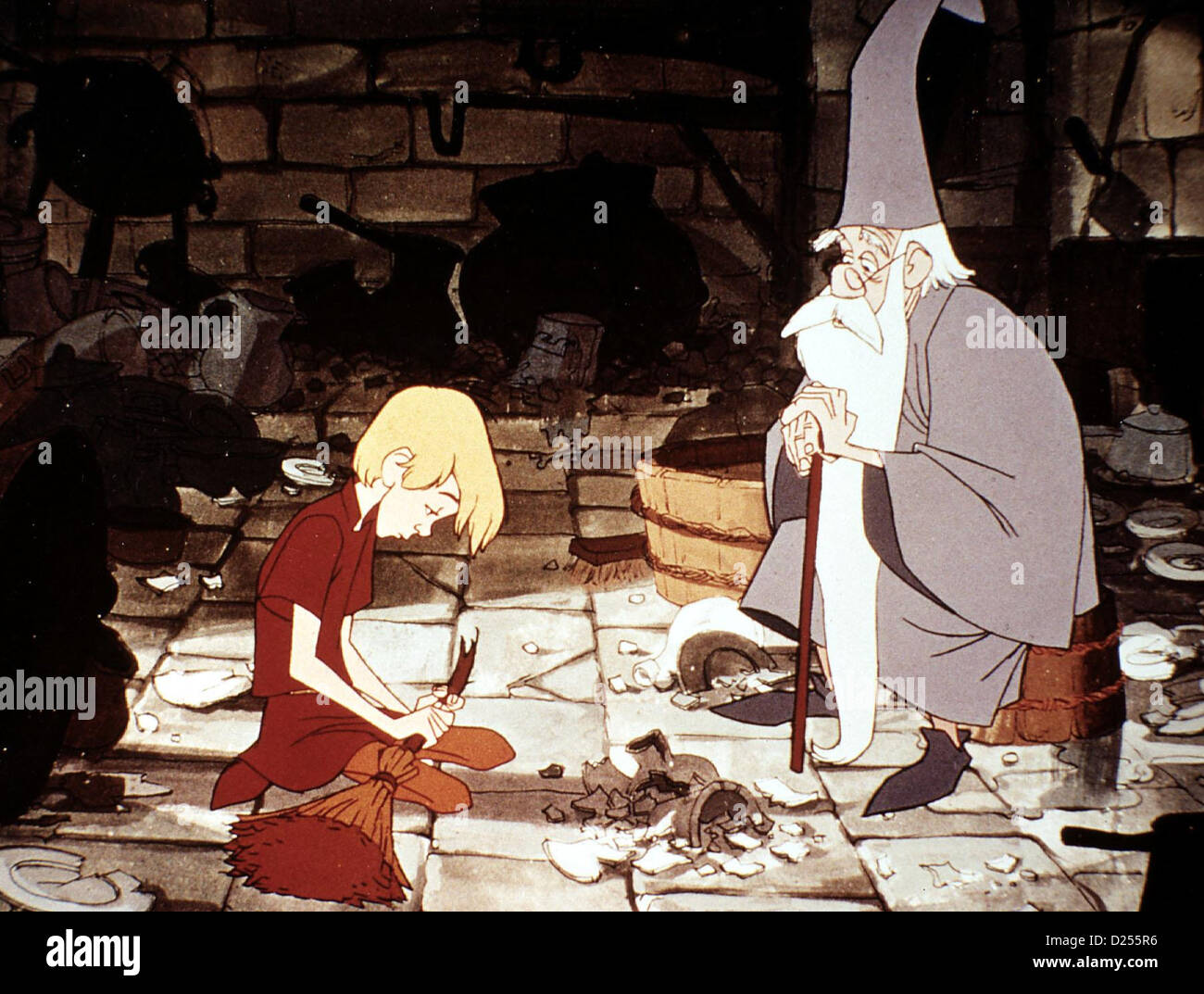 Die Hexe Und Der Zauberer Sword In Stone Im mitteralterlichen England ...