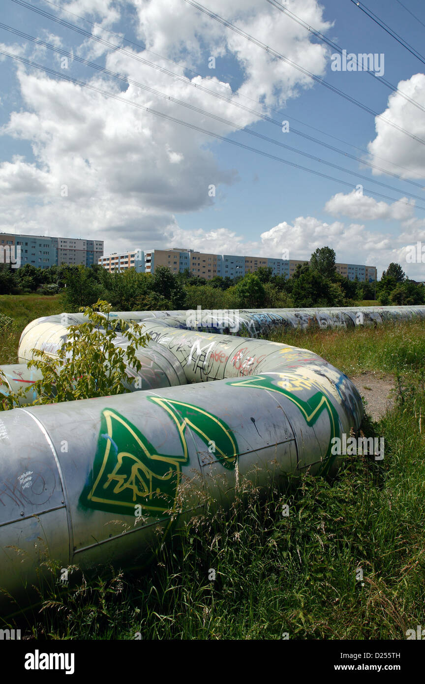 Berlin, Germany, pipes for district heating Stock Photo - Alamy