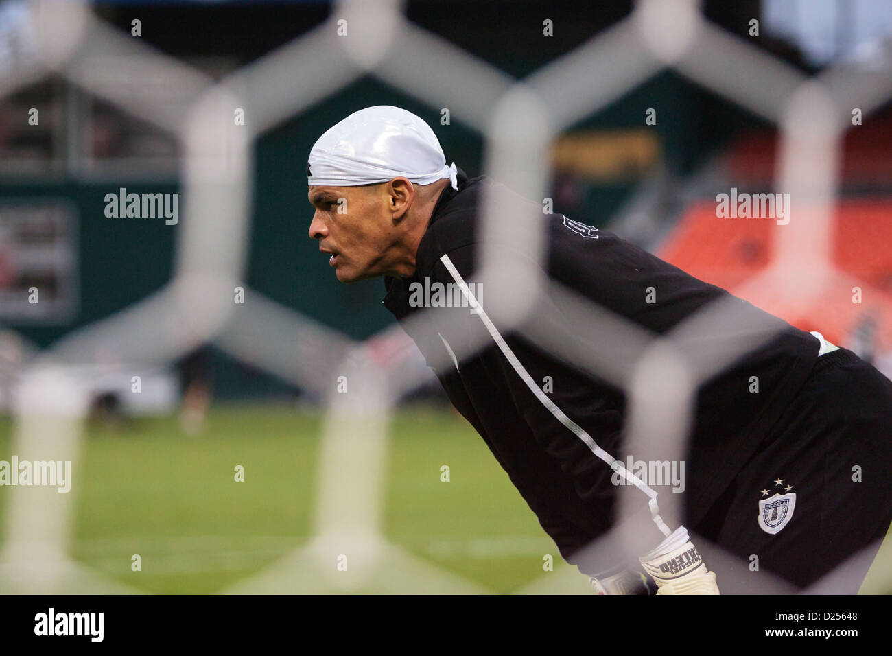WASHINGTON, DC - APRIL 9: Pachuca goalkeeper and team captain Miguel ...