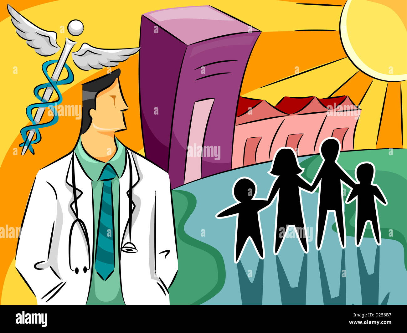 Doctor man caduceus medicine hi-res stock photography and images - Alamy