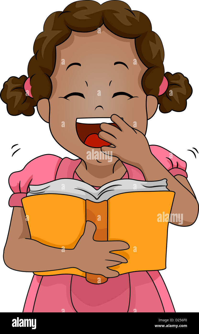 Girl laughing clip art hi-res stock photography and images - Alamy