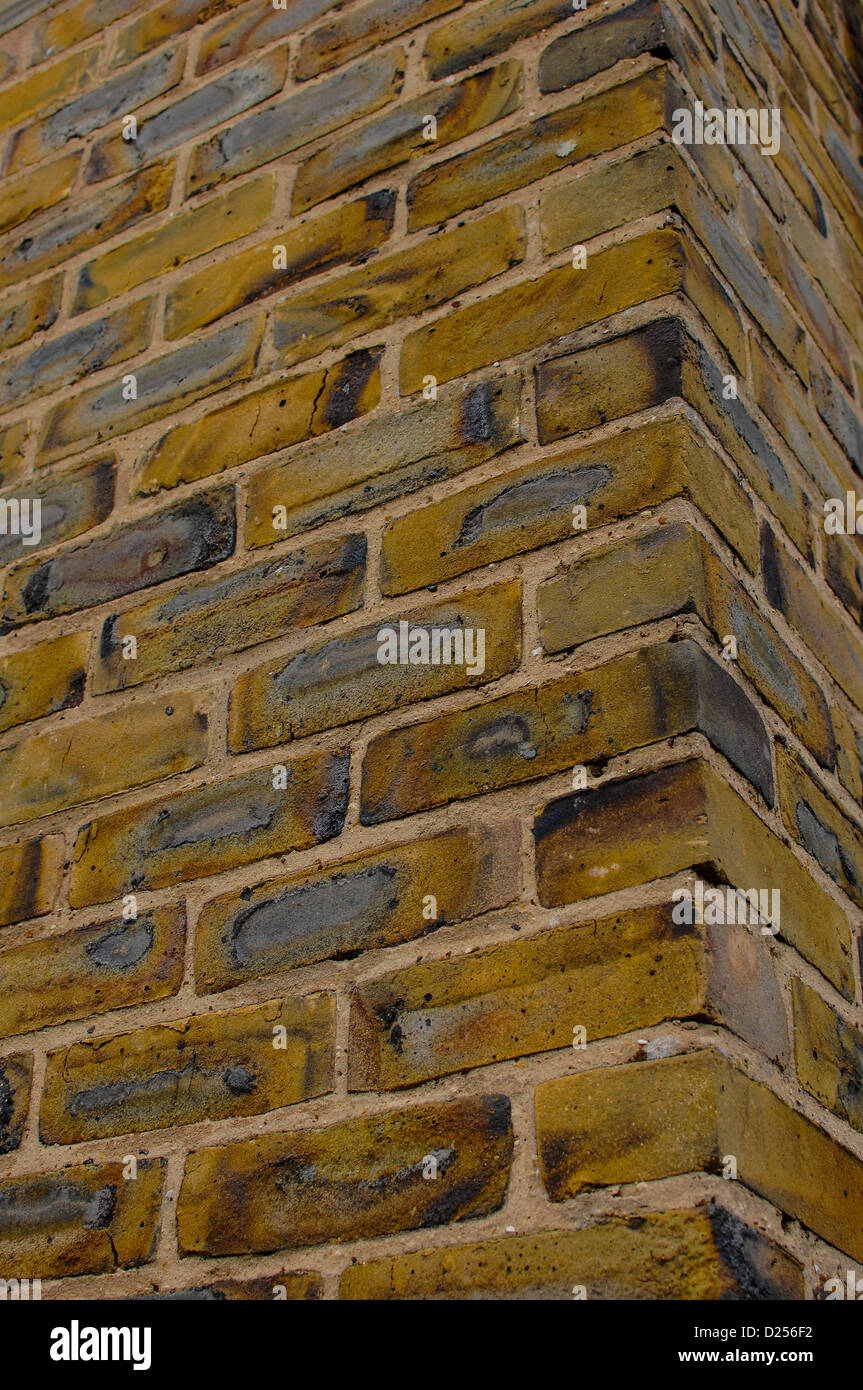 A corner of a brick wall Stock Photo - Alamy