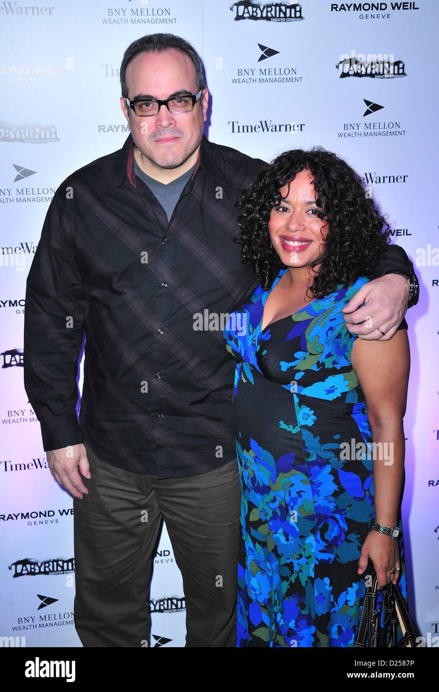 New York, USA. 14th January 2013. David Zayas, Liza Colón-Zayas at ...