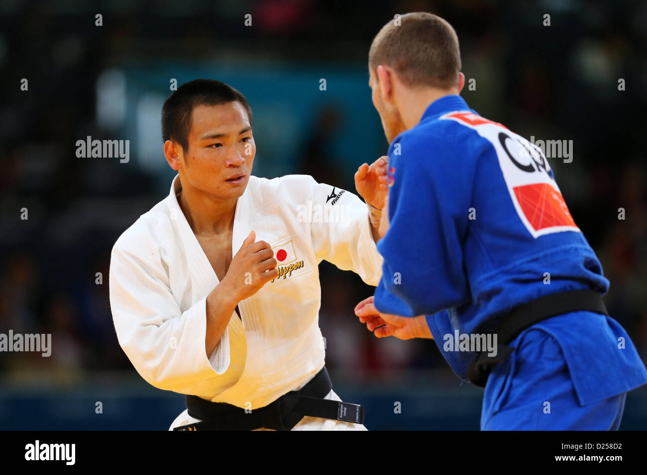 (L to R) Masashi Ebinuma (JPN), Sergey Lim (KAZ), JULY 29, 2012 - Judo ...