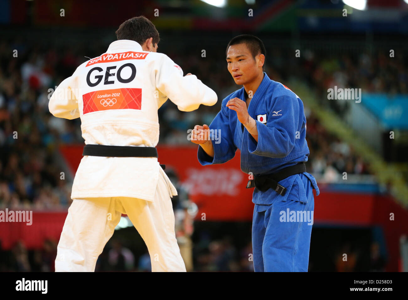 (L to R) Masashi Ebinuma (JPN), Sergey Lim (KAZ), JULY 29, 2012 - Judo ...