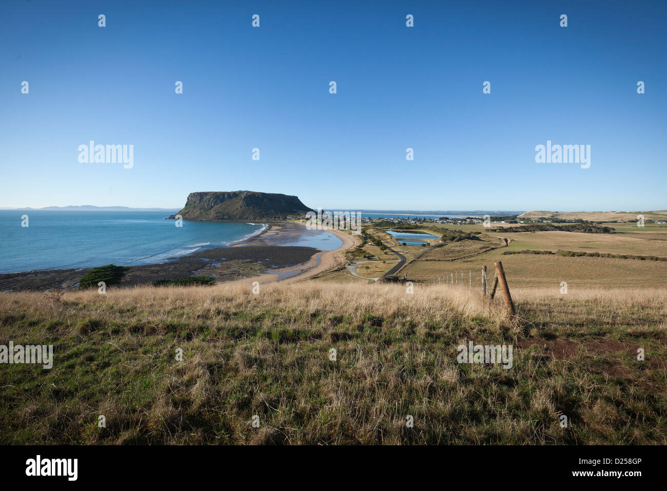 Geological feature known as "The Nut" taken at Stanley, Tasmania Stock ...