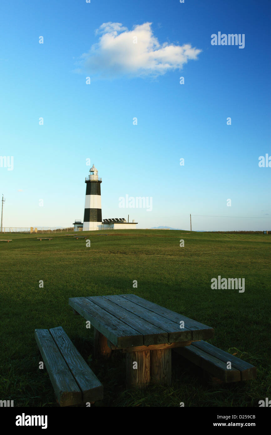 Lighthouse in Cape Notoro, Hokkaido Stock Photo - Alamy