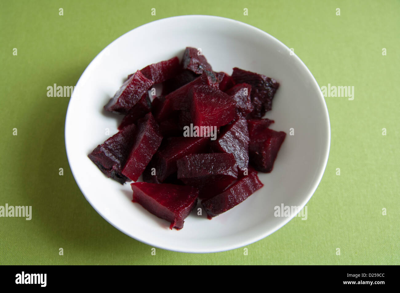 Close-up view of Italian organic cooked Beetroot in a plate Stock Photo ...