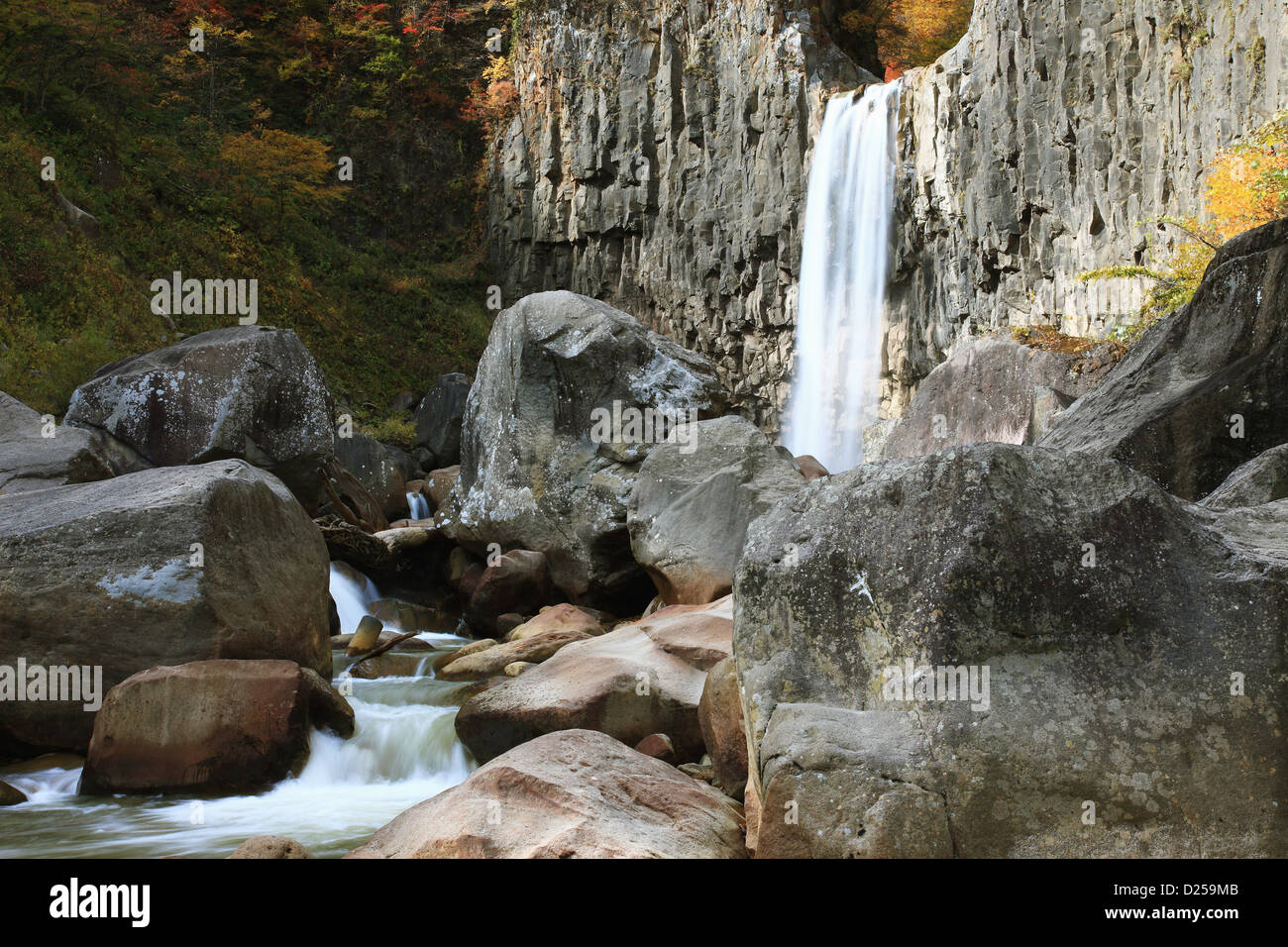 Naena waterfall, Niigata Prefecture Stock Photo - Alamy