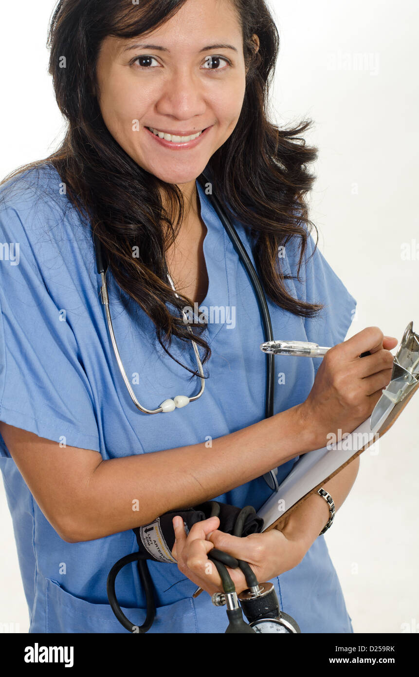 Attractive asian filipino nurse doctor hi-res stock photography and ...