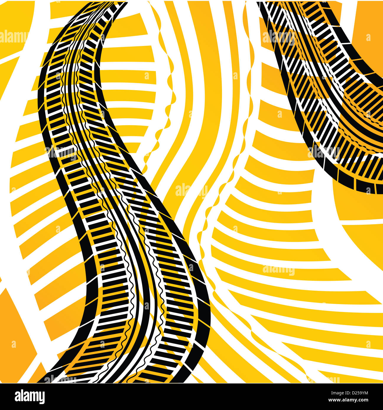 Yellow grunge tire track background Stock Photo - Alamy