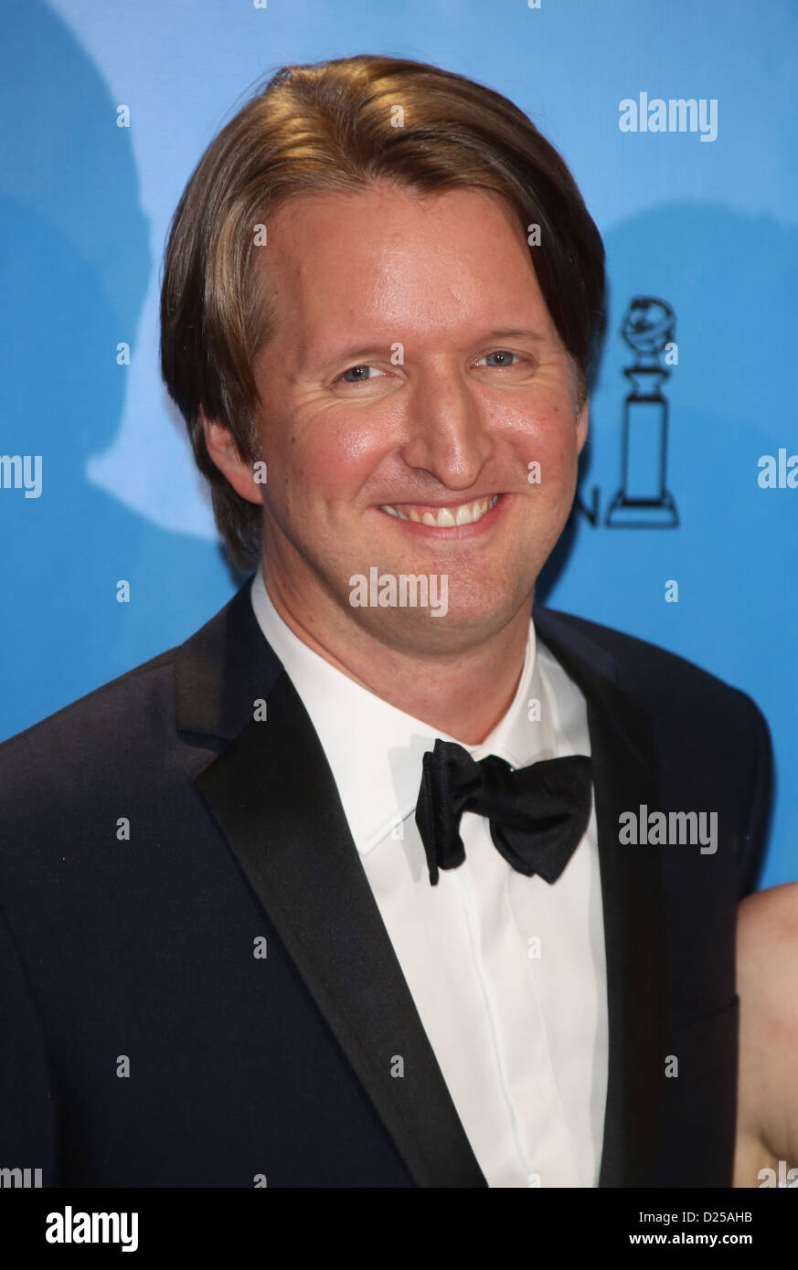 Director Tom Hooper poses in the photo press room of the 70th Annual ...