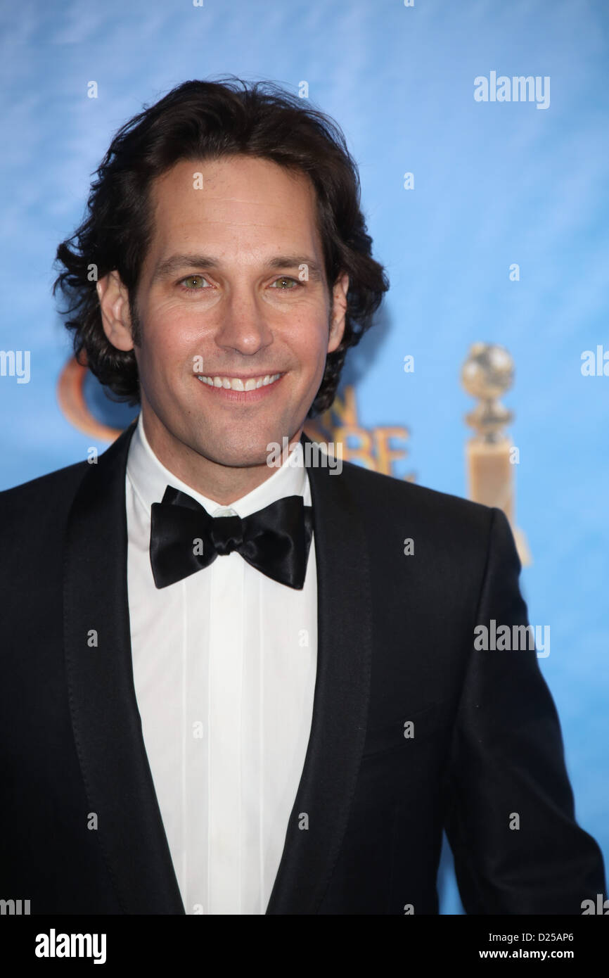 Actor Paul Rudd poses in the photo press room of the 70th Annual Golden ...