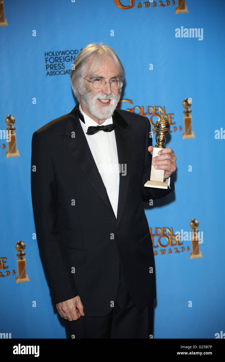 Director Michael Haneke poses in the photo press room of the 70th ...