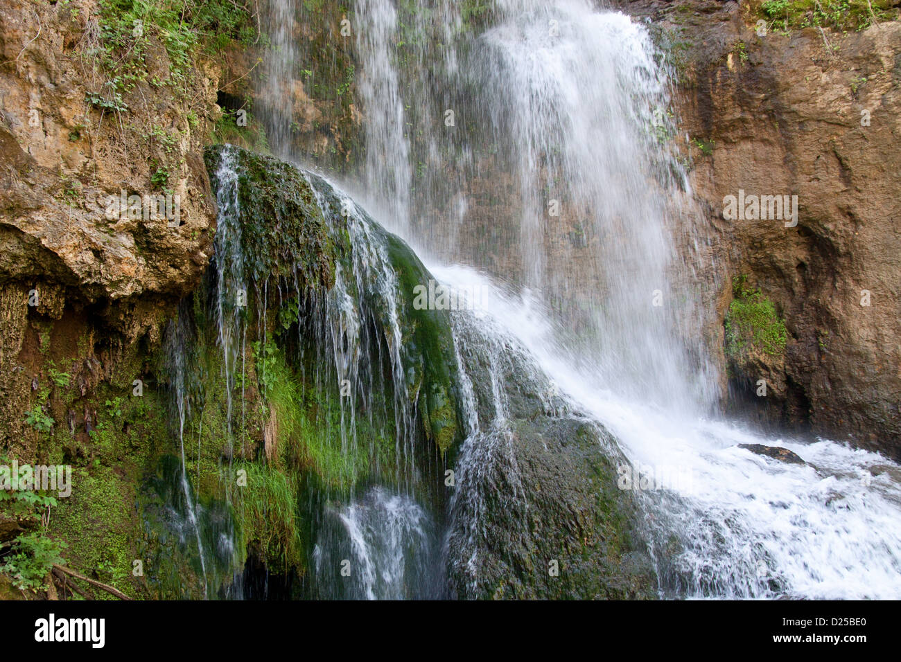 Waterfall during the spring season Stock Photo - Alamy