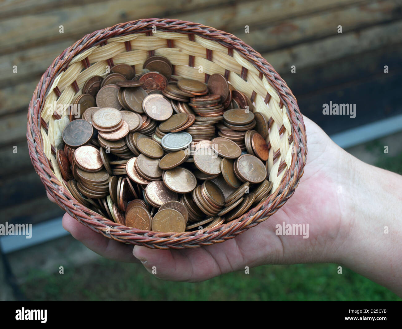 Donation basket hi-res stock photography and images - Alamy