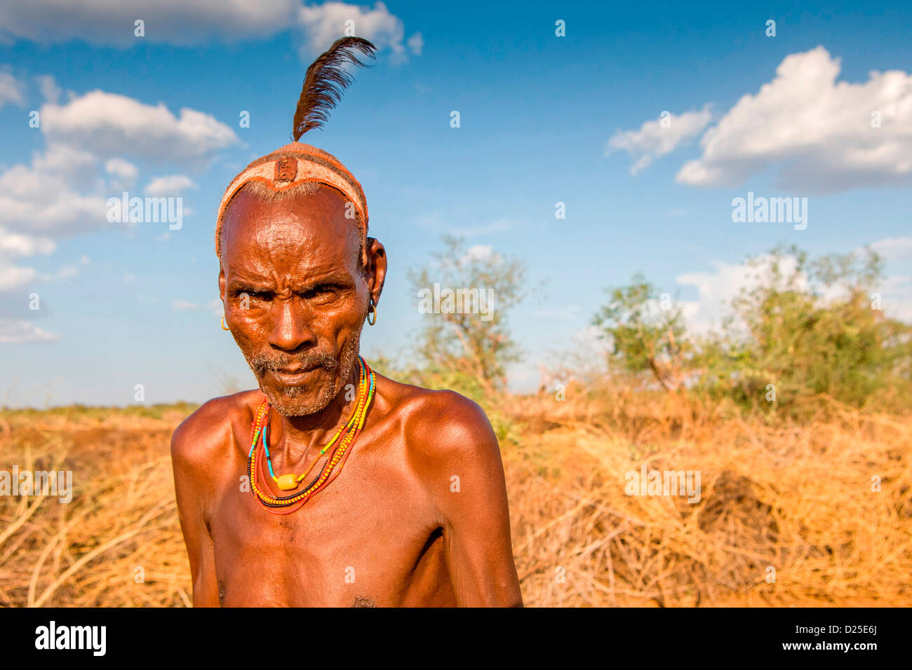 Portrait african tribesman hi-res stock photography and images - Alamy