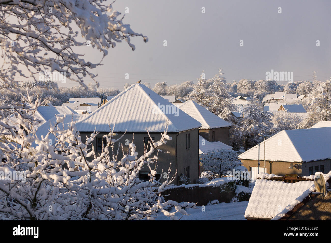Scenic winter conditions in Aberdeen Scotland Stock Photo - Alamy