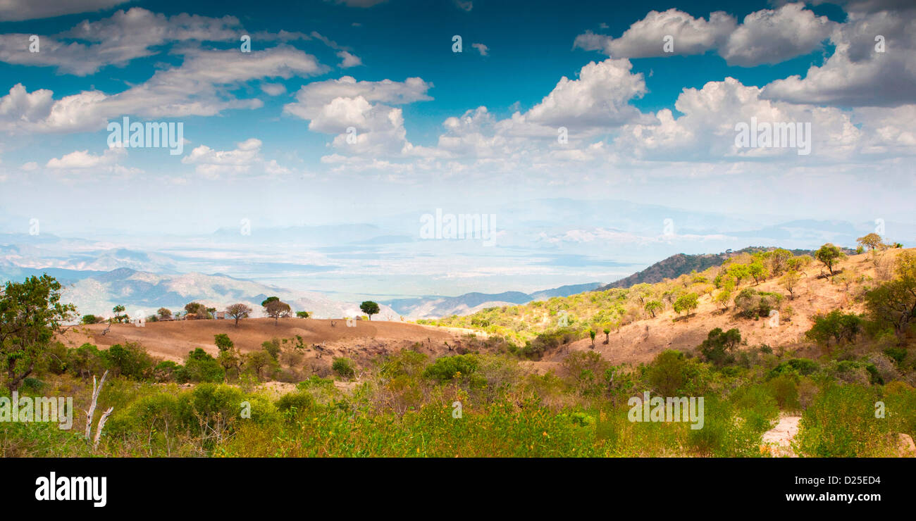 Panoramic scenery near Key Afar in the Lower Omo Valley, Southern ...