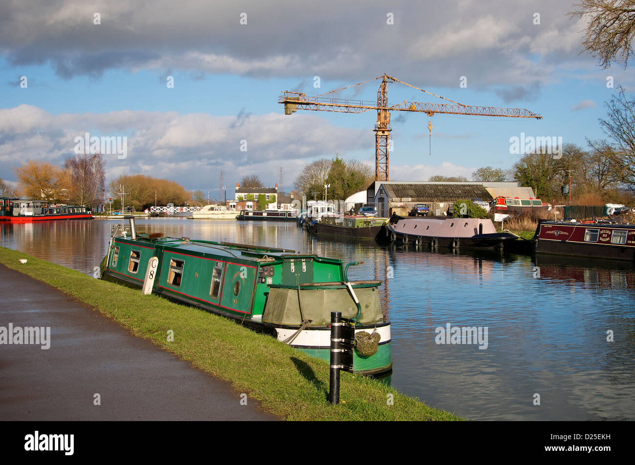 Saul Junction Sharpness Canal Gloucestershire UK Stock Photo - Alamy
