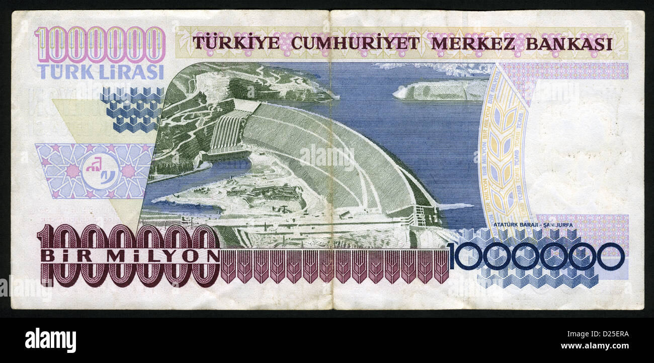 Banknote Currency 1000000 Turkey High Resolution Stock Photography and ...