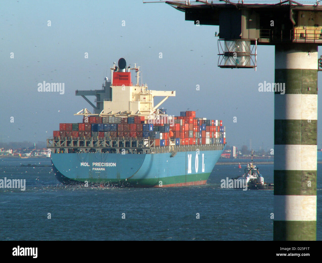 Cargo container ship Stock Photo - Alamy