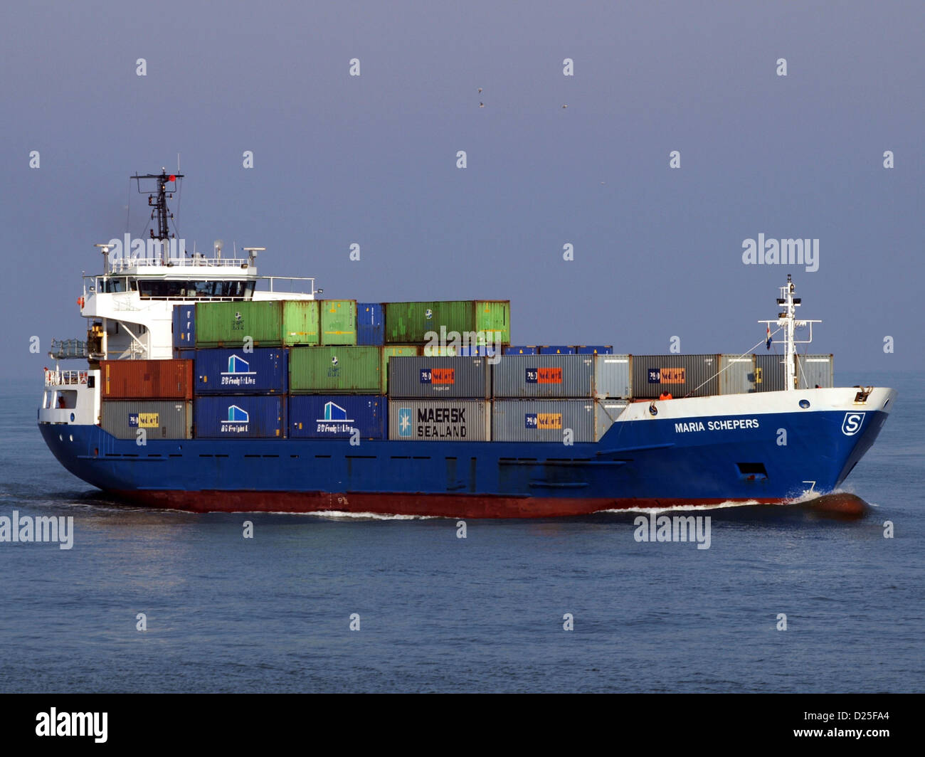 Cargo container ship Stock Photo - Alamy