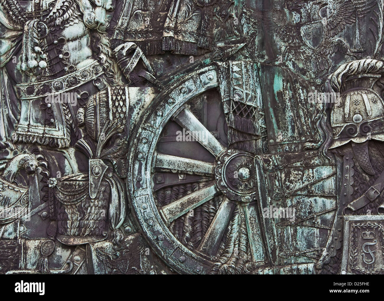 Bronze bas-reliefs on 19th century Vendome column (Colonne Vendome ...