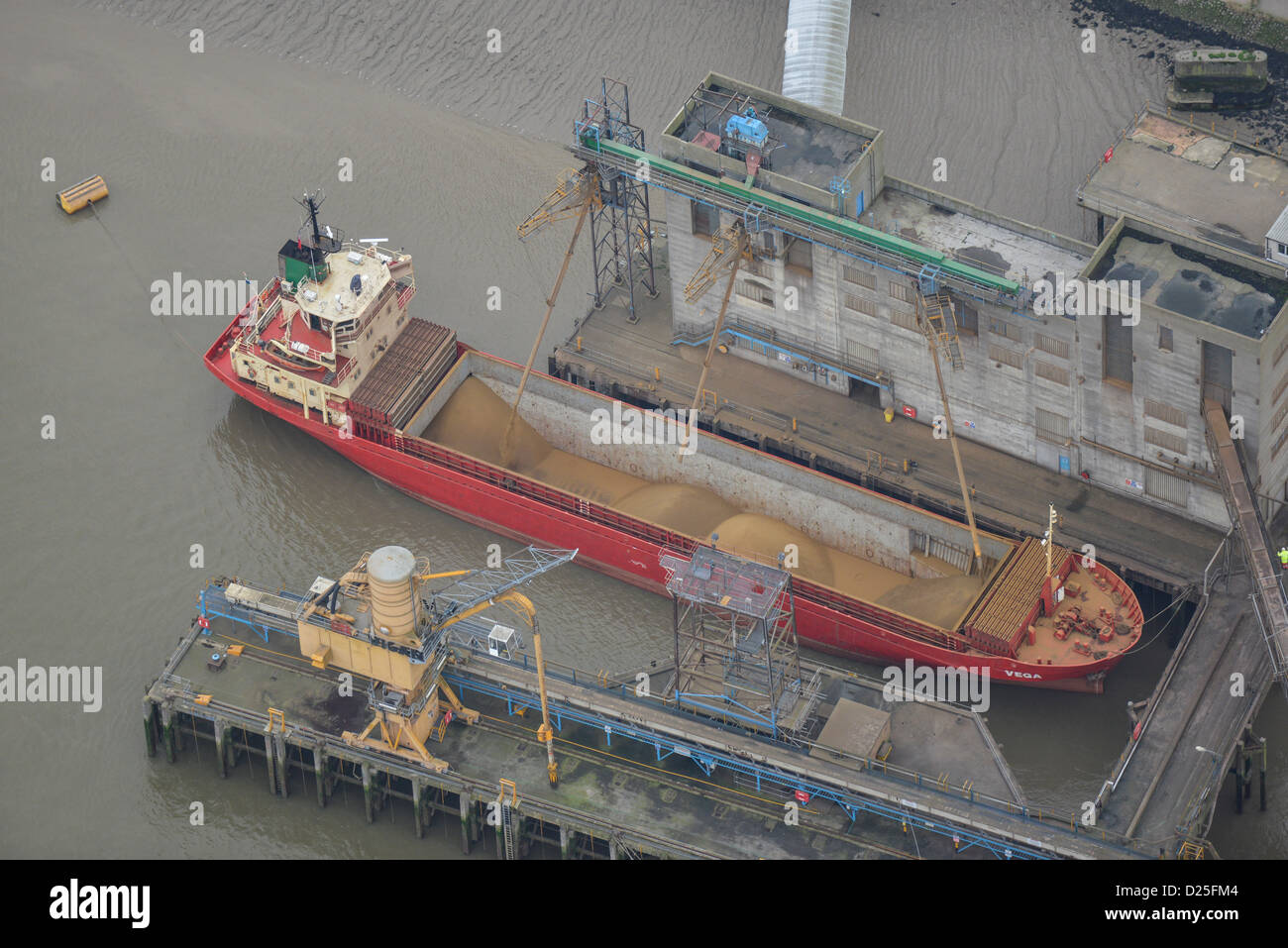Cargo ship at sea aerial hi-res stock photography and images - Alamy