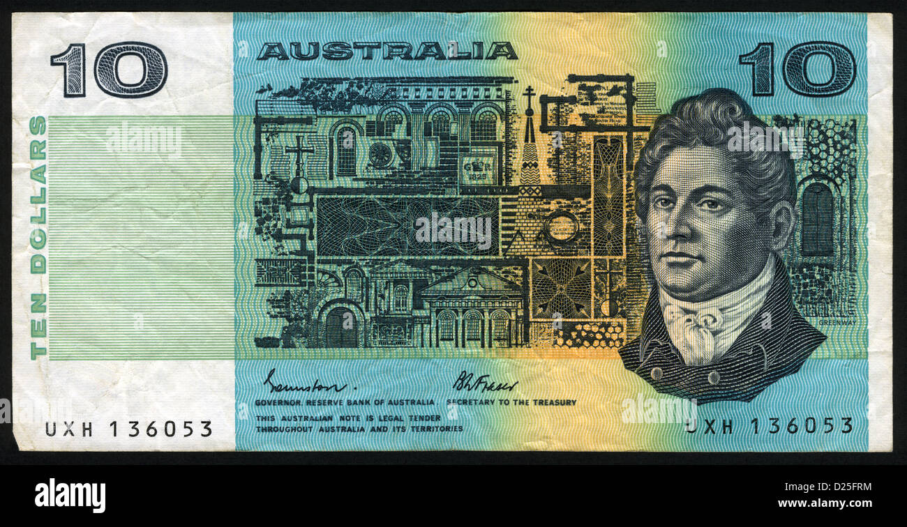 Australian 10 Dollar Note High Resolution Stock Photography and Images ...
