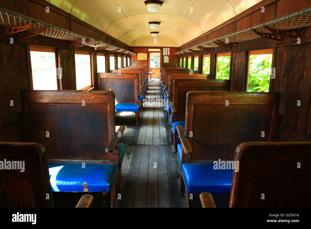 Old train interior, Hokkaido Stock Photo - Alamy