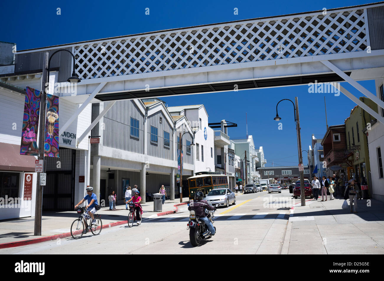 Cannery Row Monterey Bay waterfront Stock Photo - Alamy
