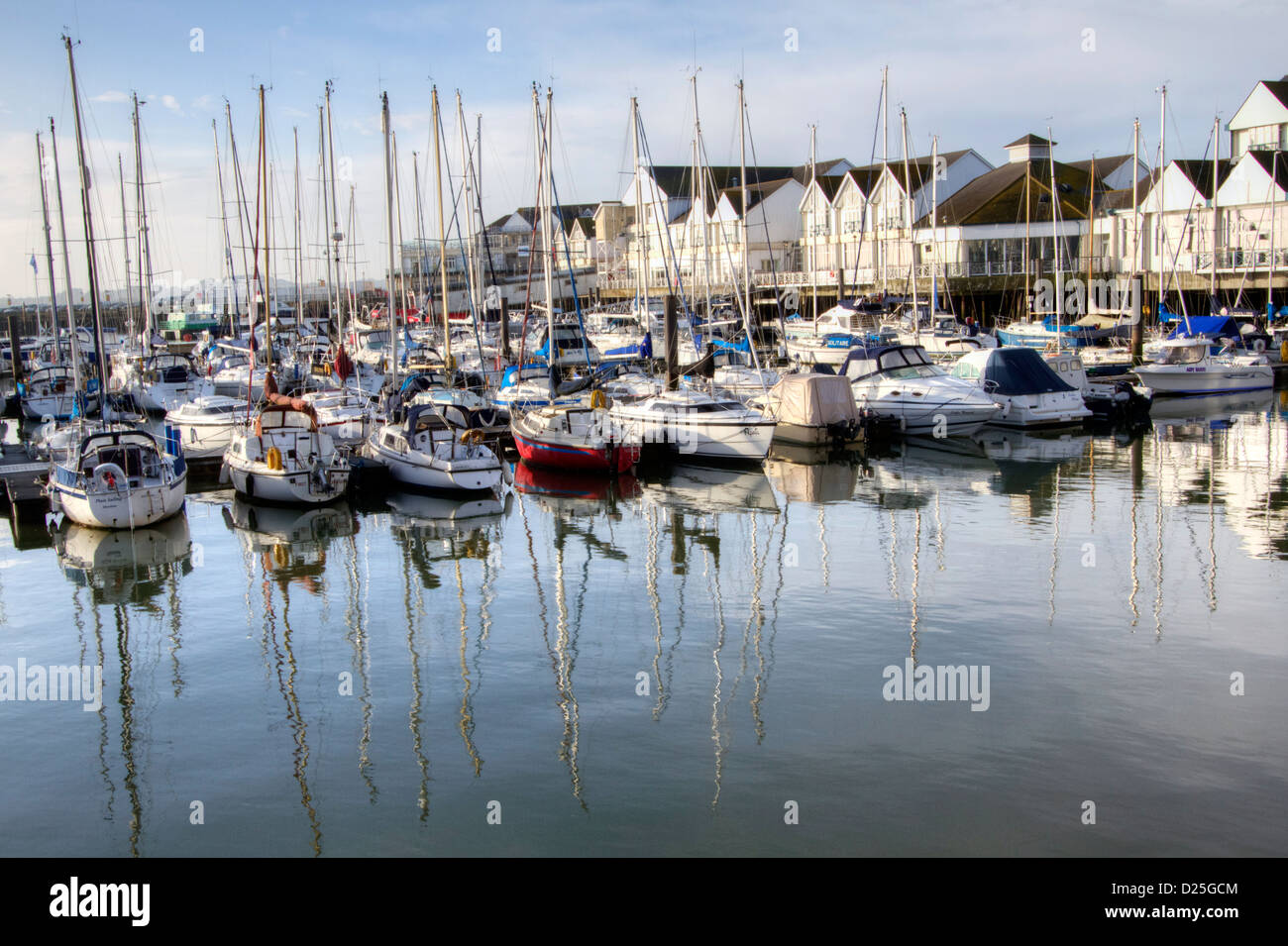boats in Town Quay Marina, Southampton, Hampshire, England, UK Stock ...