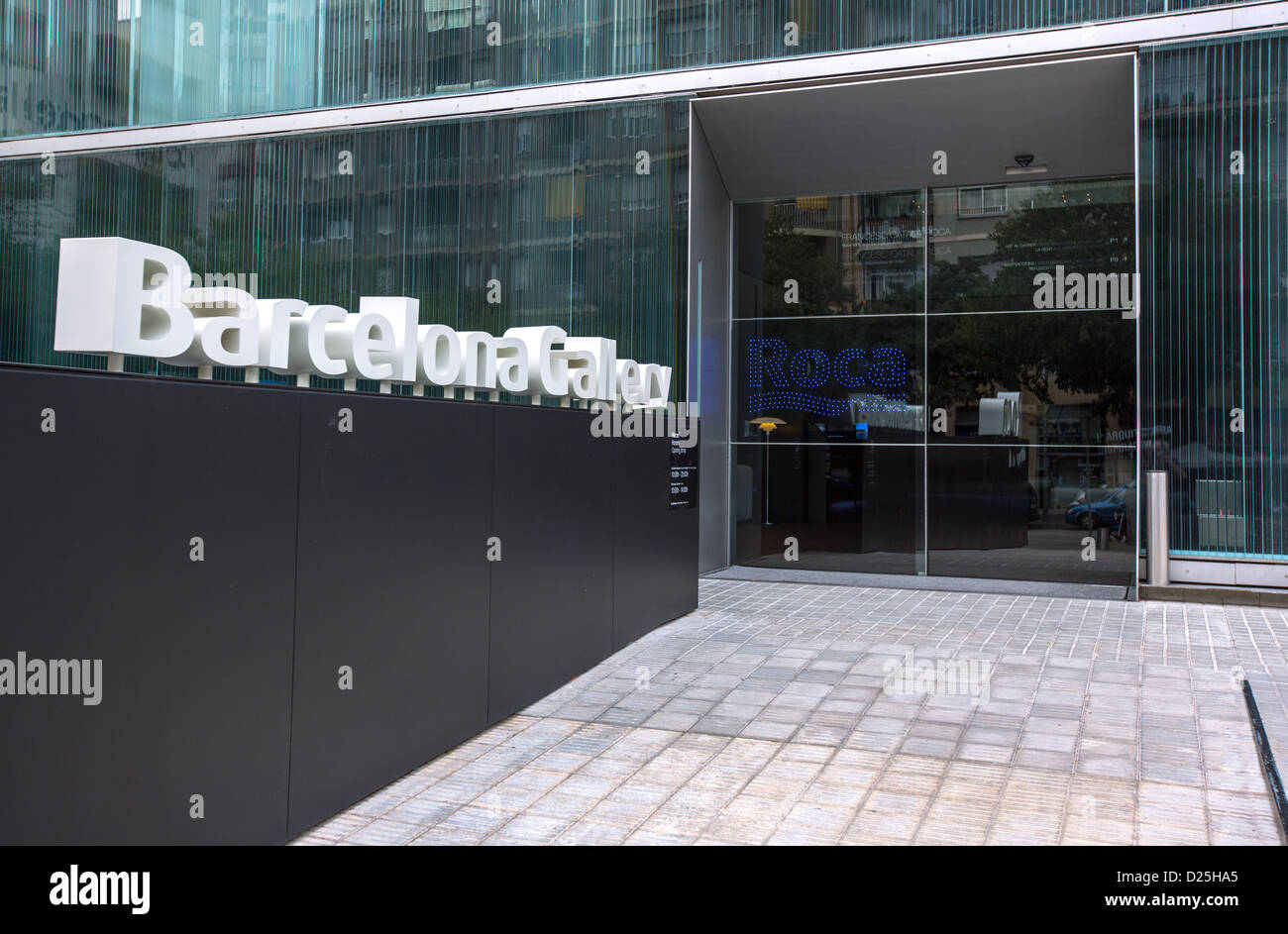 Spain, Barcelona, the Roca Gallery designed by the architect Borja ...