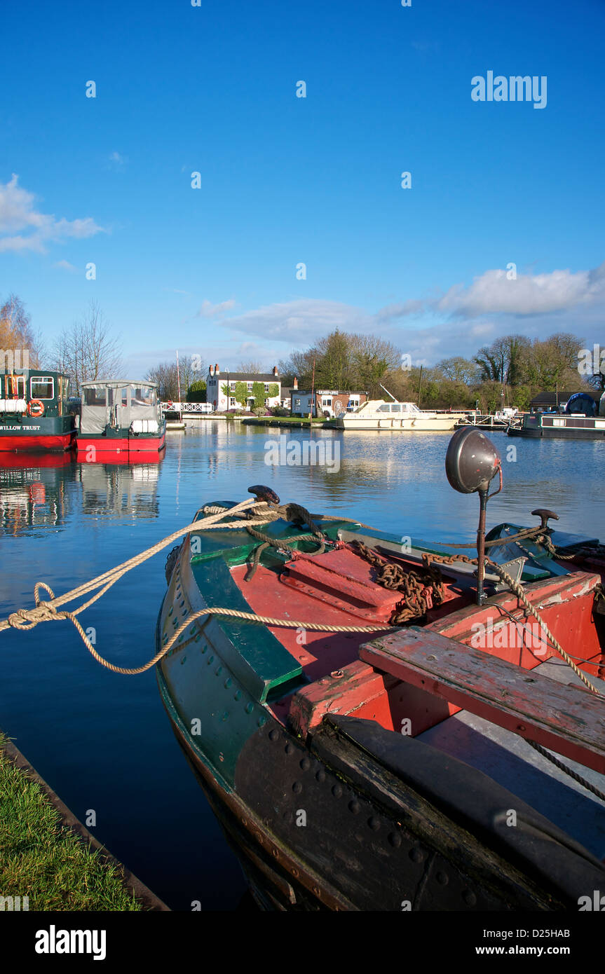 Saul Junction Sharpness Canal Gloucestershire UK Stock Photo - Alamy