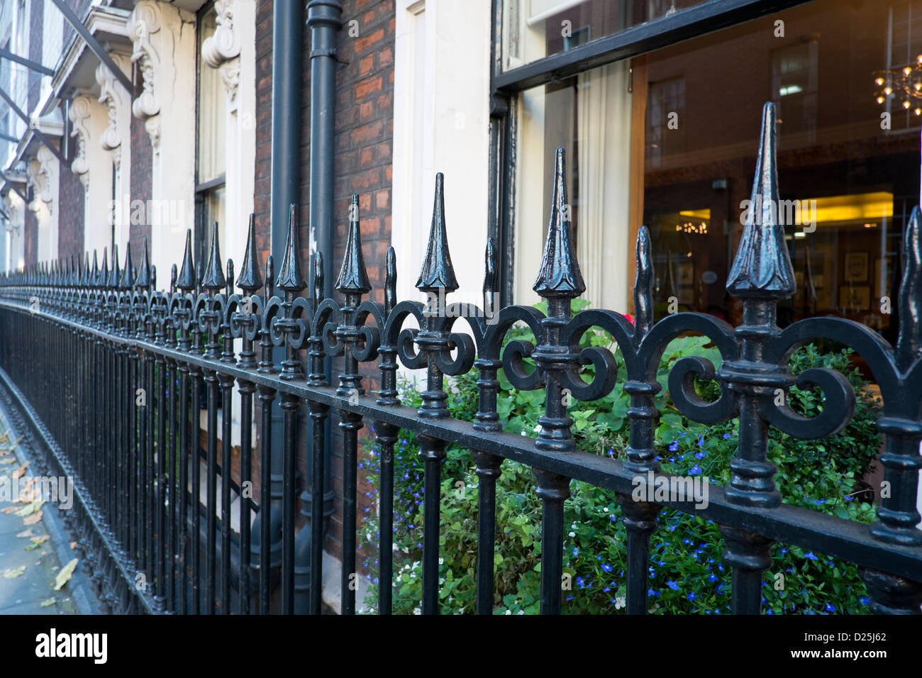 Wrought iron fence Dublin Stock Photo - Alamy