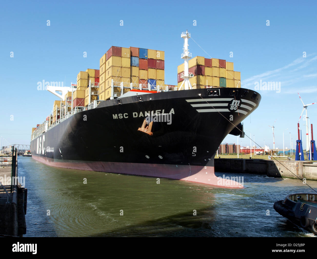 Cargo container ship Stock Photo - Alamy