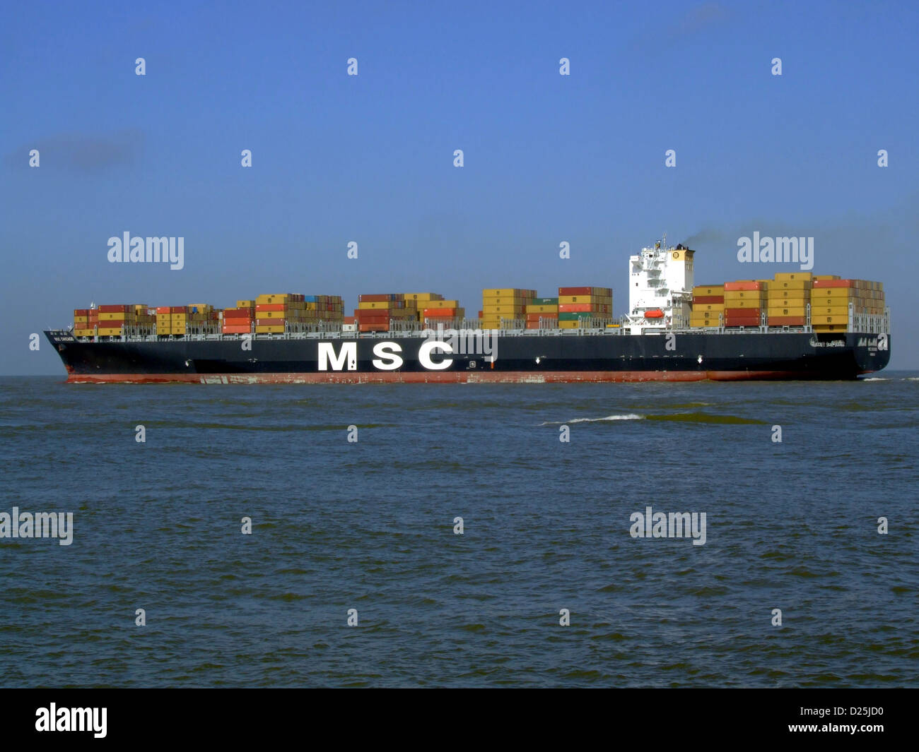 Cargo container ship Stock Photo - Alamy