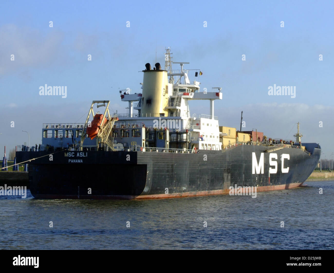 Cargo container ship Stock Photo - Alamy